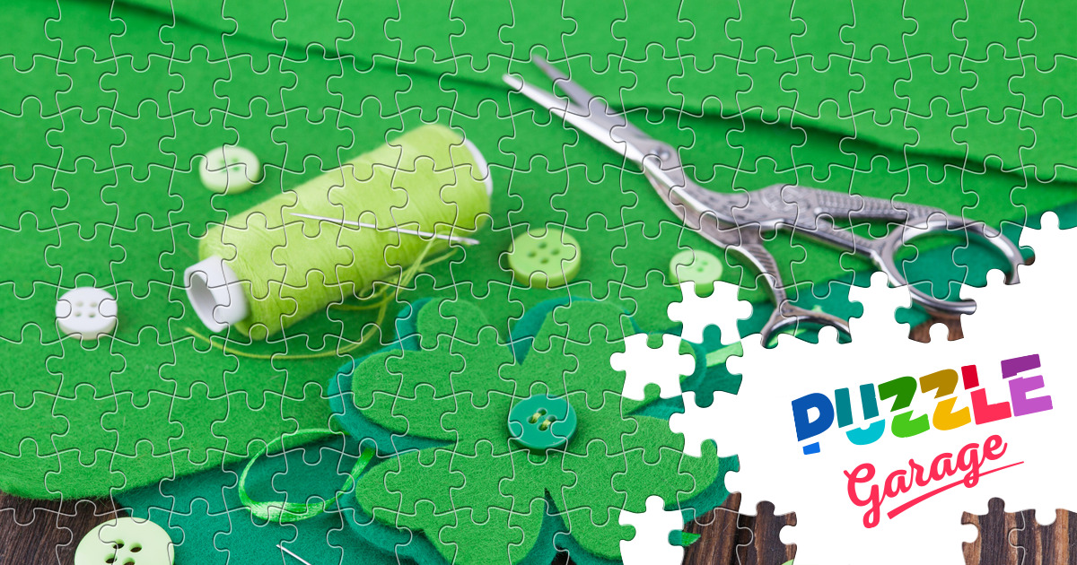 Felt clover leaf Jigsaw Puzzle (Home, Needlework) | Puzzle Garage