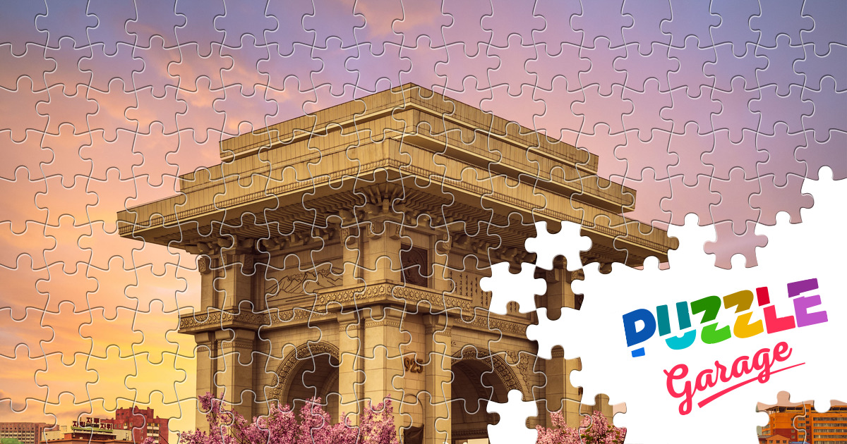 Triumphal arch in Pyongyang Jigsaw Puzzle (Countries, North Korea ...