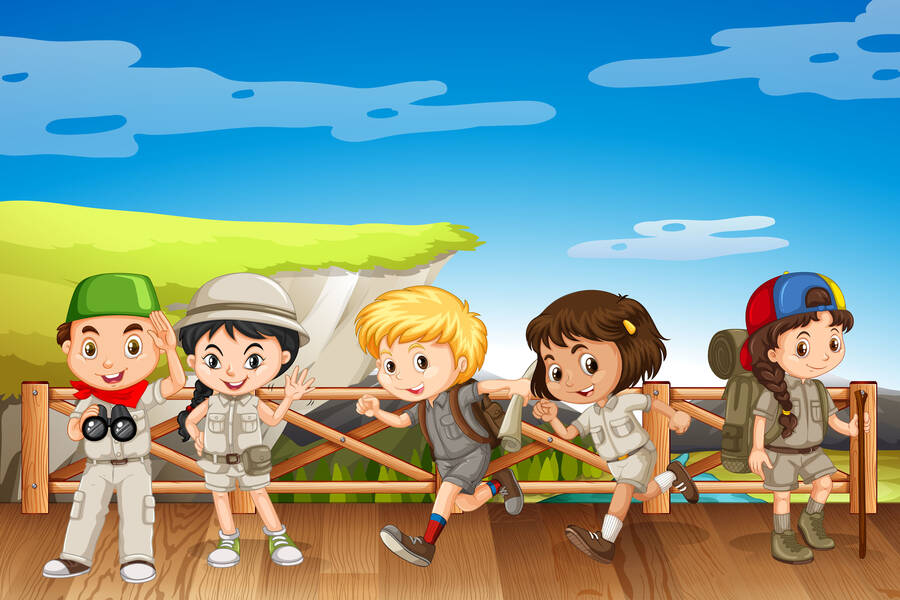 Children on the playground Jigsaw Puzzle (For children, Cartoon Illustrations) | Puzzle Garage