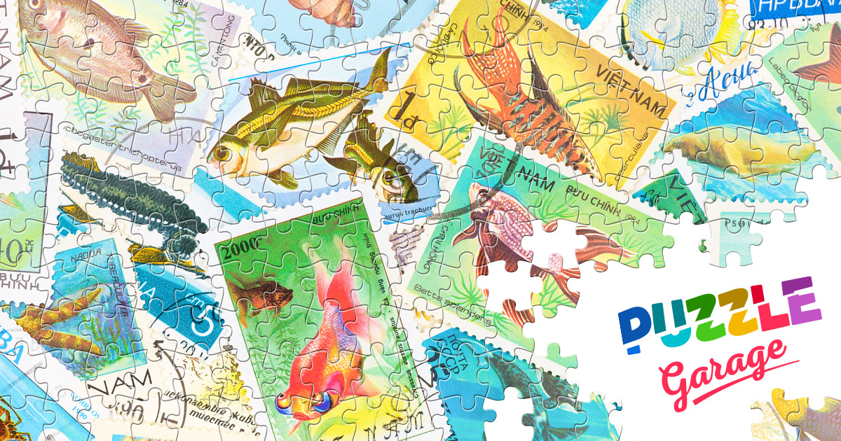 Old postage stamps Jigsaw Puzzle (Other, Collecting) | Puzzle Garage