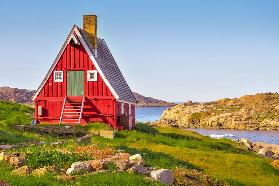 Houses in the south of Greenland Jigsaw Puzzle (Countries, Greenland ...