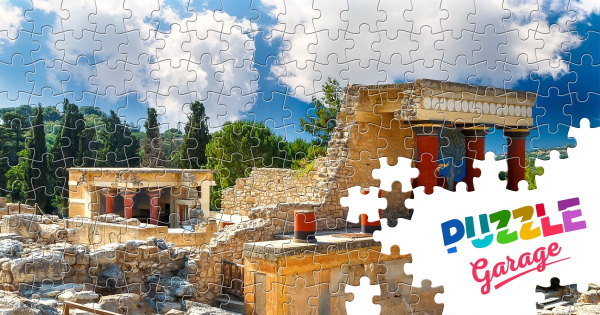 Palace of Knossos in Crete Jigsaw Puzzle (Countries, Greece) | Puzzle ...